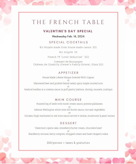 The French Table – Vancouver French Restaurant